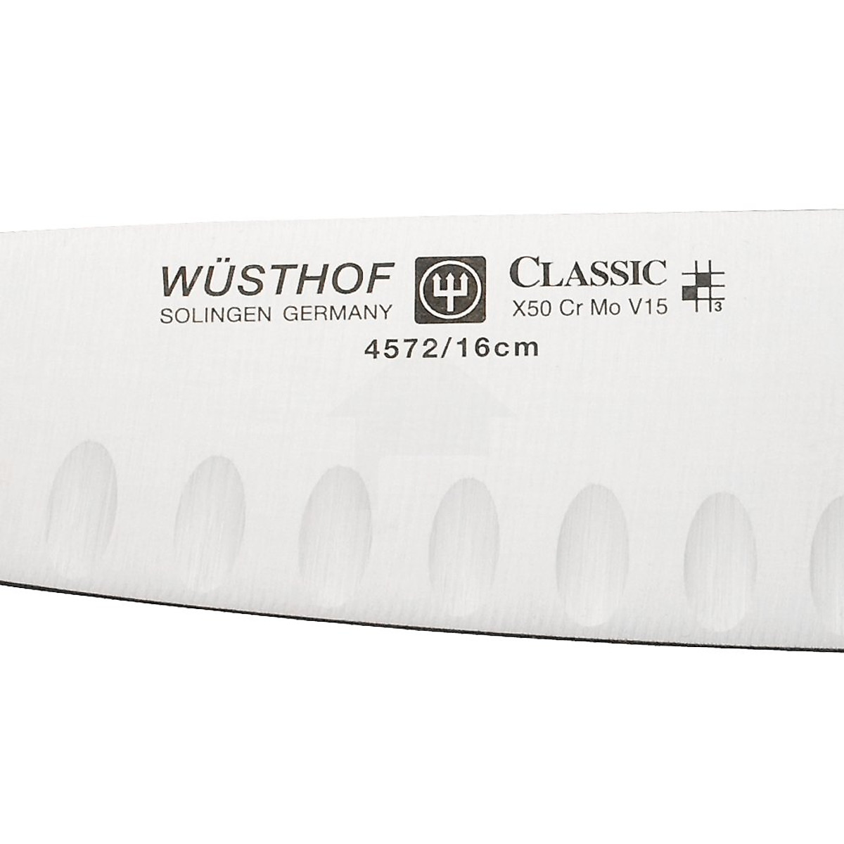 Wusthof Classic High Carbon Steel Knife Hollow Edge Cook's Knife, 6 Inch