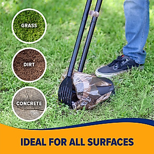 Simple Green Outdoor Odor Eliminator for Pets + Arm & Hammer Pooper Scooper Swivel Bin & Rake Dog Poop Scooper