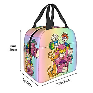 Rasgruta Lunch Box Large Capacity Lunch Bag Cute Insulated Bento Lunch Box For Boys Girls Women
