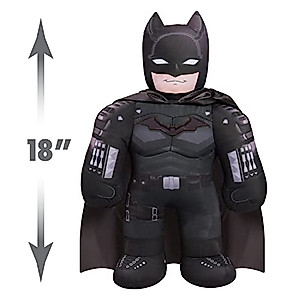 Just Play The Batman™ Bashin’ Battler Batman™ Talking 18-Inch Plush Toy with Light-up Chest and Action Phrases, The Batman™ Movie, Kids Toys for Ages 3 Up