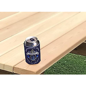Customized Boating Can Coolies Your Boat Name Custom Sailing Gift Boating Birthday Party Supplies Custom Image Coolie 6 Pack Can Coolie Drink Coolers Coolies Navy