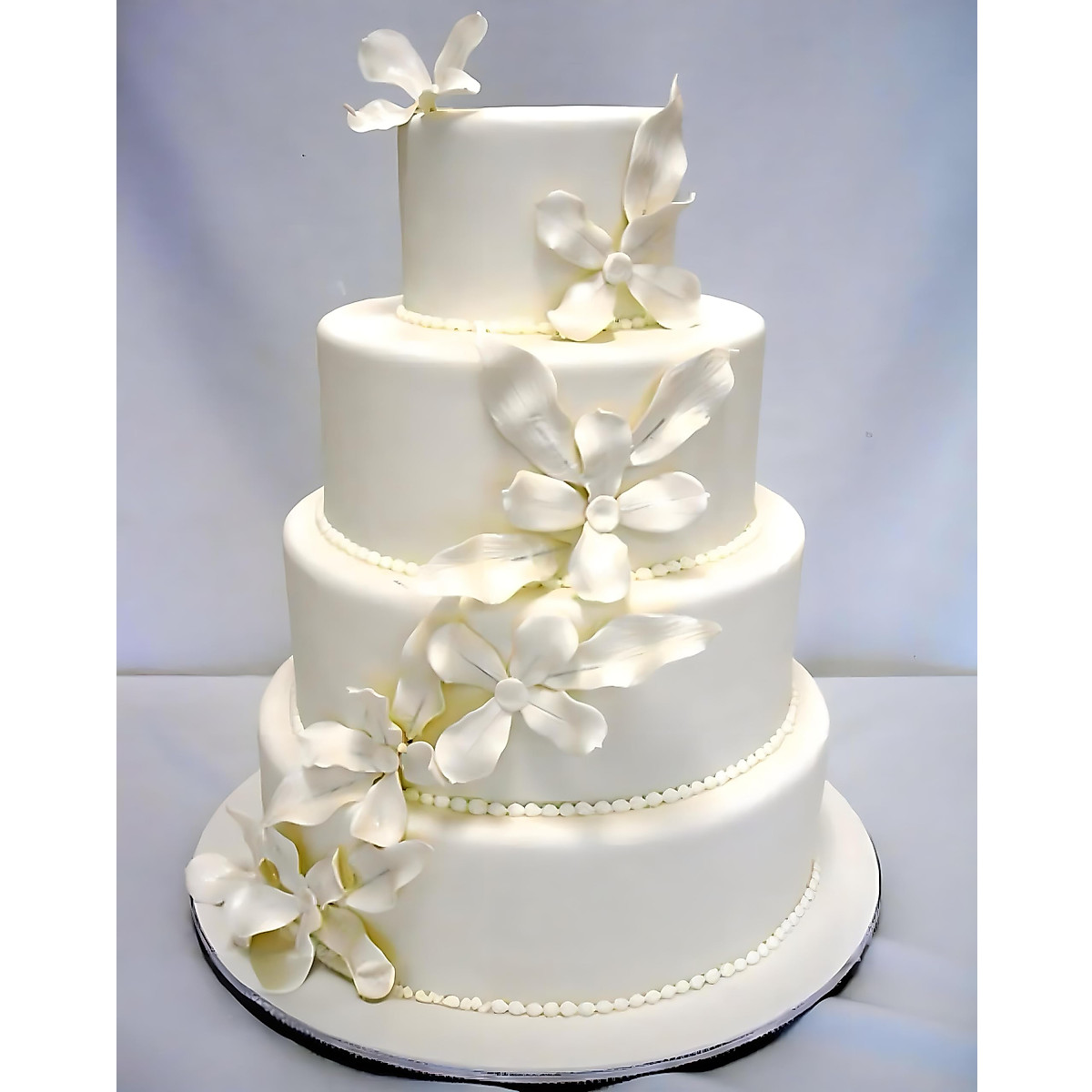 Crafare 5 Tier Round Foam Cake Dummy Decorating 4“ 6” 8“ 10” 12“ Supplies for Wedding Baby Shower Birthday Party Cake Decoration 17.7 Inches Tall