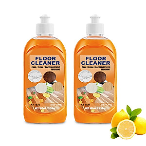 iekufes Momeng Floor Cleaner Orange, Multipurpose Floor Cleaner for Wood, Momeng Floor Cleaner, Powerful Decontamination Floor Cleaner, Multipurpose Floor Cleaner for Wood, Tile Floors (2 Pcs)