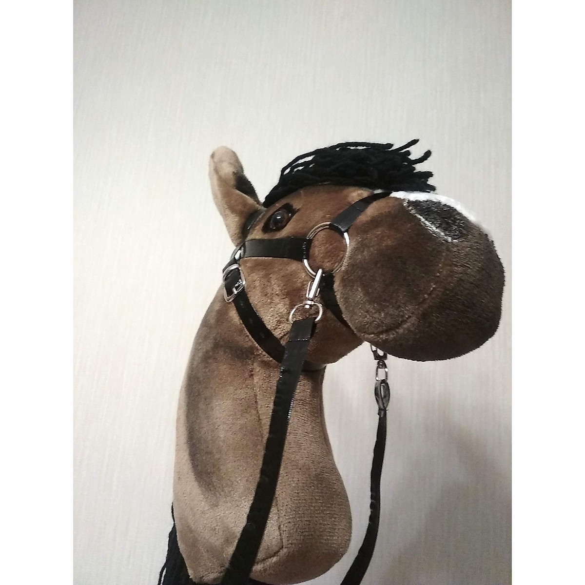 Hobby horse for kids A4 Chestnut hobby horse on stick