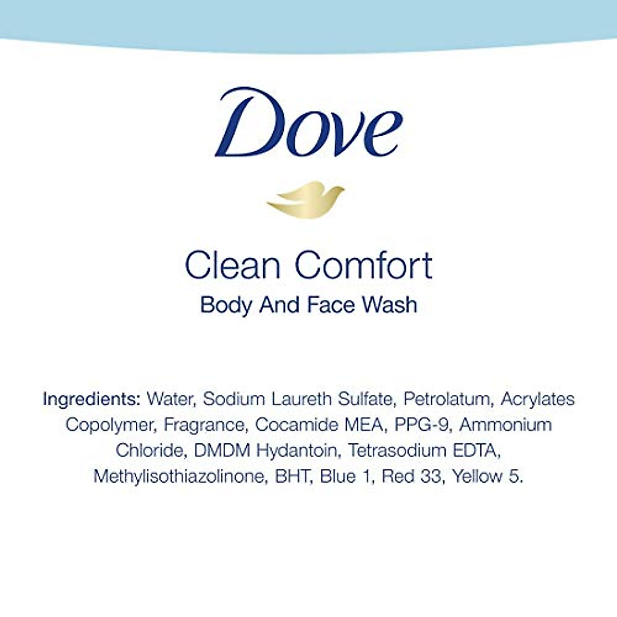 Dove MEN+CARE Body and Face Wash for Healthier and Stronger Skin Clean Comfort Effectively Washes Away Bacteria While Nourishing Your Skin 18 oz 4 Count (Packaging may vary)