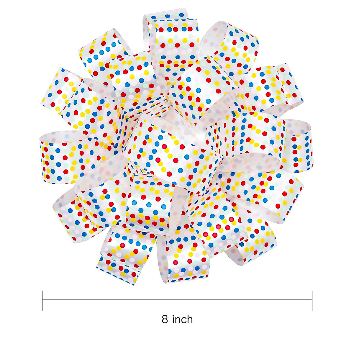 MAYPLUSS 8" Gift Bow, 1 Bows, Rose Gold, Perfect for Birthday, Holiday, Party Favors Decorations