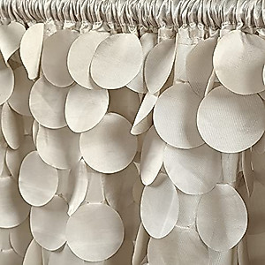 Lush Decor Gigi Window Curtain Valance, 14" Long x 70" Wide, Wheat