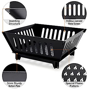 Portable Fire Pit and Single Outdoor Camping Hammock