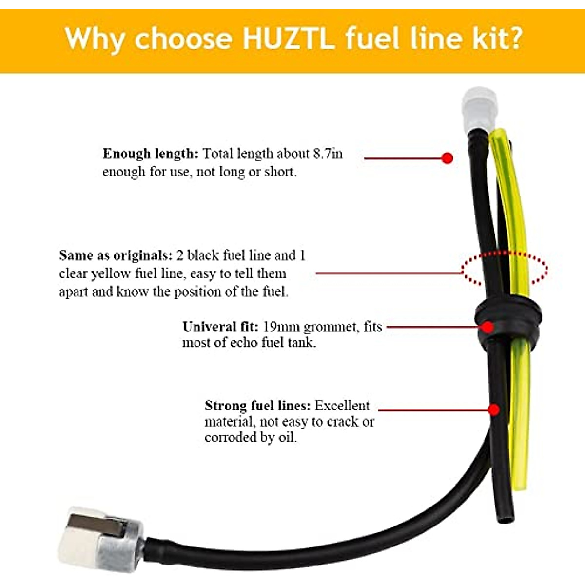 HUZTL SRM 225 Carburetor Air Filter Cover Tune Up Kit for Echo SRM-225 GT225 PAS225 PE225 SHC225 PPF225 Trimmer Weedeater Engine Carb