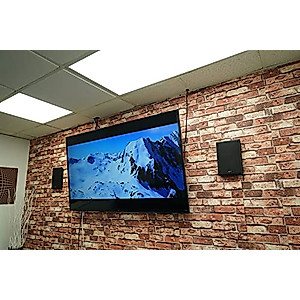 Rockville 2 RockSlim Black Home Theater 5.25" 240w Easy Wall Mount Slim Speakers