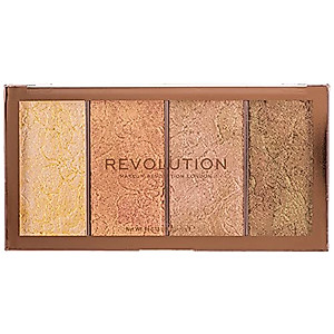 Makeup Revolution, Highlighter Palette, Face Highlighter, Vintage Lace, 20g