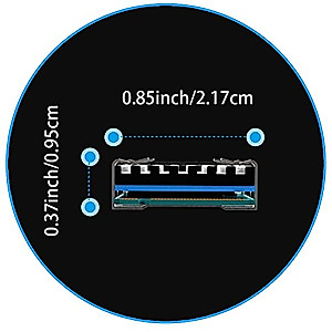 GLOTRENDS M.2 Heatsink with M.2 Thermal Pad for 2280 M.2 PCIe 4.0/3.0 NVMe SSD (2 Packs)