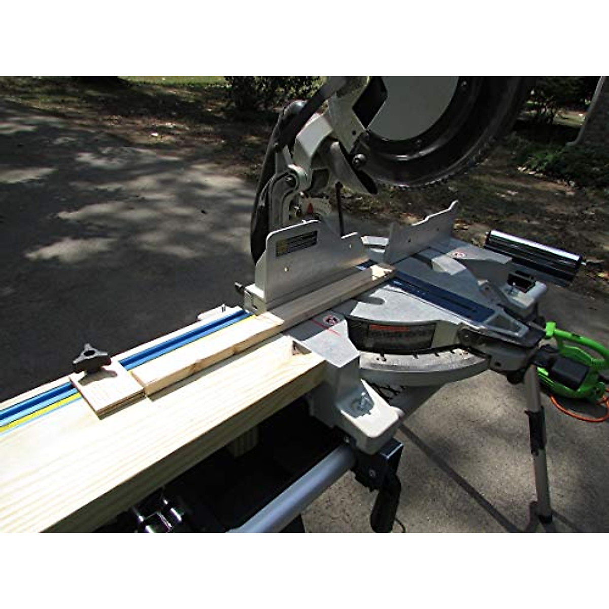 POWERTEC 71133 Double T-Track | 36 Inch Aluminum Extrusion Tracks, Anodized Blue