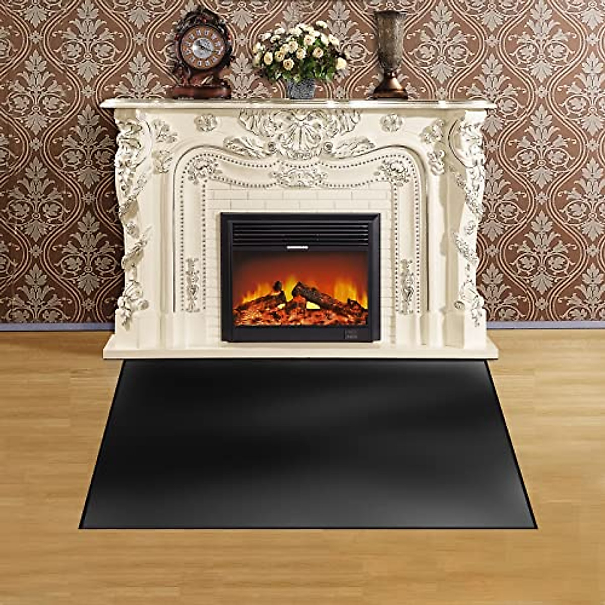 Large Grill Mats for Outdoor Grill, 60'' X 42'' Rectangle Under Grill Mat, Oil-Proof Fire Pit Mat, BBQ Mat for Deck Patio Protective, Fireproof Mat for Charcoal Grills, Gas Grills, Oil Fryers