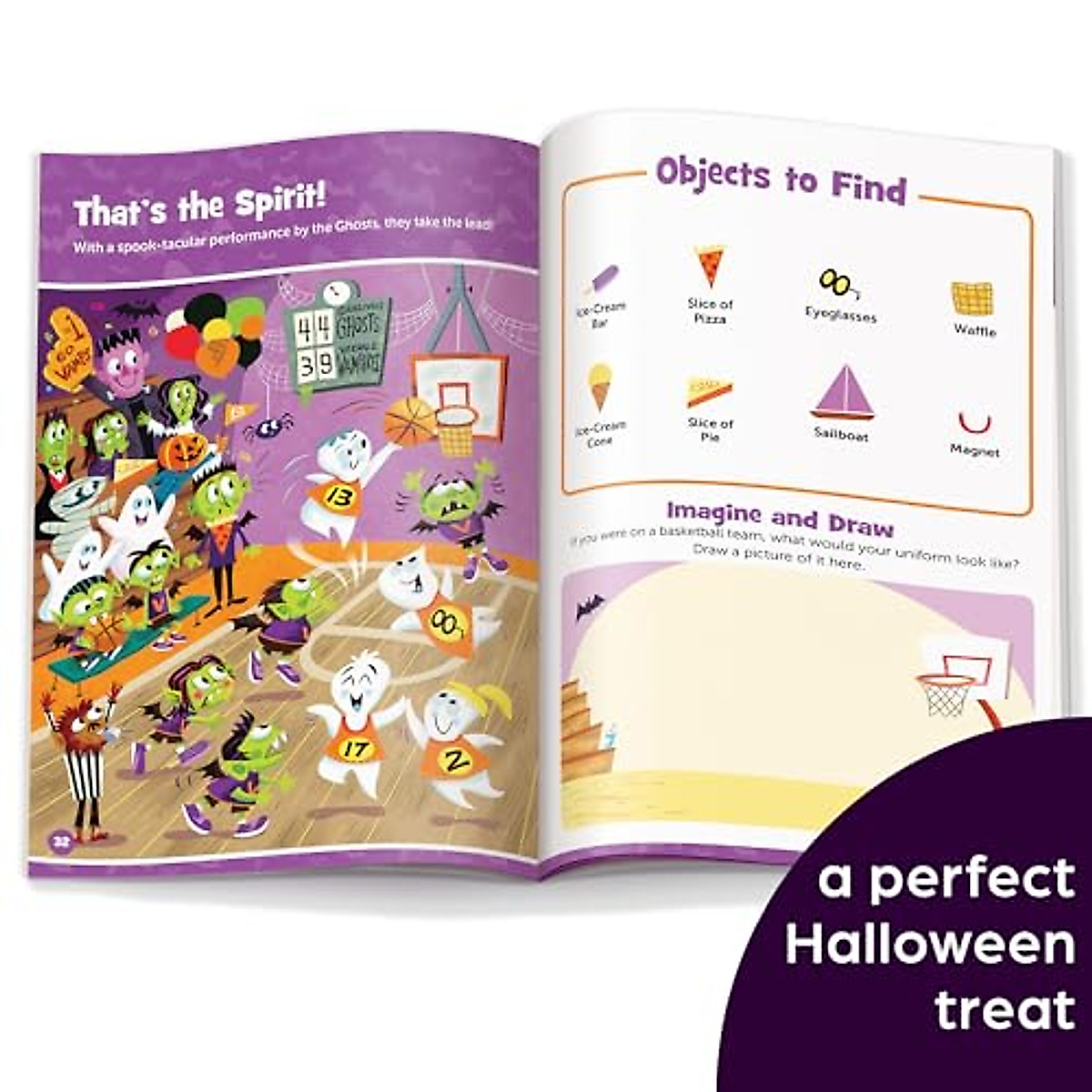 Halloween Hidden Pictures Puffy Sticker Playscenes: Over 50 Reusable Halloween Stickers to Decorate, Find Over 175 Hidden Objects, Solve Mazes and More (Highlights Puffy Sticker Playscenes)