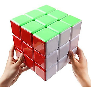 ZY-Wisdom Super Cube 3x3x3 Big Cube Stickerless Speed Cube 18cm Large Cube Puzzle Magic Cube Toy