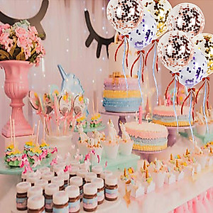 Pink Confetti Balloons 30 Pack 12 inch Latex Party Balloons with Confetti Dots for Wedding Engagement for Graduation Party Wedding Baby Shower Birthday Carnival Party Decoration Supplies.