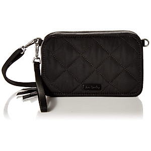 Vera Bradley Women's Performance Twill All in One Crossbody Purse With RFID Protection, Strawflowers, One Size