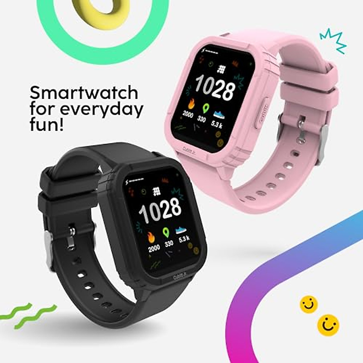 Cubitt Jr Smart Watch Fitness Tracker for Kids and Teens, Games, Step Counter, Sleep Monitor, Heart Rate Monitor, Calculator, Activity Tracker, 1.52" Touch Screen, Waterproof