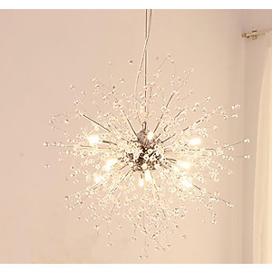 GDNS Dandelion Chandelier Firework Chandeliers LED Light Crystal Pendant Lighting Ceiling Light Fixtures Chandeliers Lighting,Dia 23.5 inch