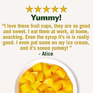 DEL MONTE Diced Peaches FRUIT CUP Snacks in 100% Fruit Juice, 12 Pack, 4 oz