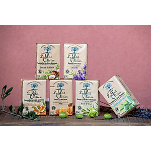 Le Petit Olivier Extra Mild Surgras Soap - Shea Butter - Gently Cleanses Skin - Delicately Perfumed - Moisturizing And Softening - Vegetable-Based - Eco-Friendly Packaging - Paraben Free - 8.8 Oz