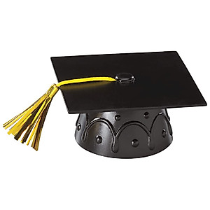 Small Graduation Cap and Diploma Cake Topper (Black)