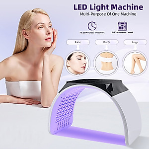 FARRENCE LED Face Mask Light 7 in 1 Color SPA Facial Equipment LED Light Facial Body Beauty Machine for Skin Care at Home