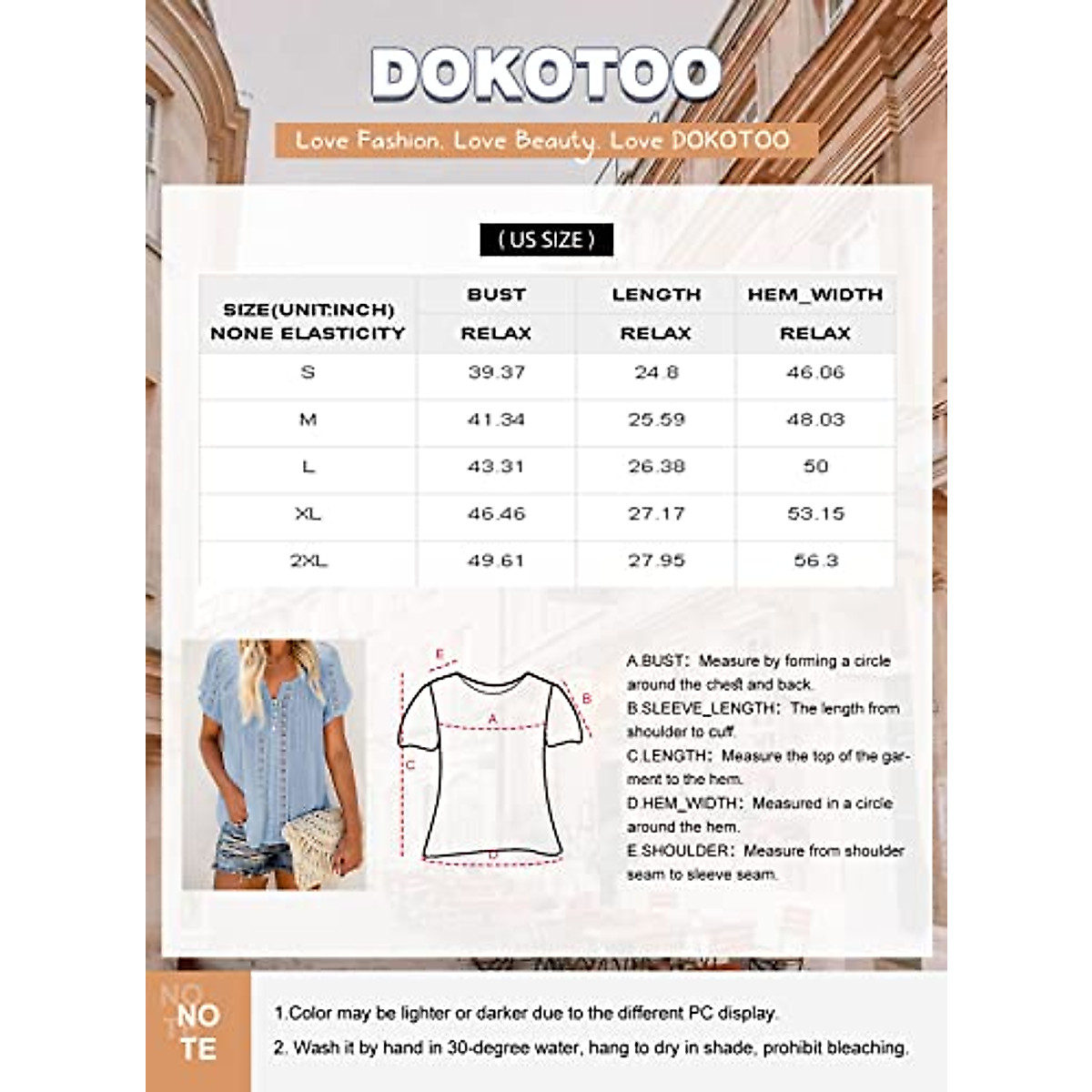Dokotoo Womens Ladies 2023 Summer Sexy Lace V Neck Eyelet Short Sleeve Boho Shirts Spring Casual Loose Solid Chiffon Blouses for Women Tops Apricot 1X Large