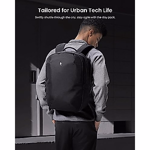 tomtoc 15.6 Inch Laptop Backpack, Minimalist Waterproof Casual Daypack Commute Computer Backpack, A Smart Look for The City and Office, Work, Study, or Weekend Excursions, 20L
