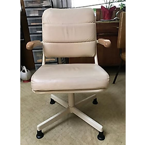 5PCS High Profile Bell Glides 2.5" Replacement Office Desk Chair or Stool Swivel Caster Wheels,Easy Conversion from Wheeled Casters to Stationary Feet to Protect Wood or Hardwood Floor