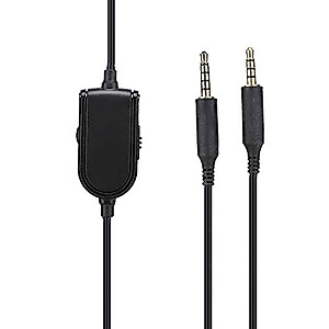 Replacement Audio Cable for Gaming Headset 2M 3.5mm Gold Plated Weaving Audio Cord for Logitech Astro A10 Astro A40 Gaming Headset