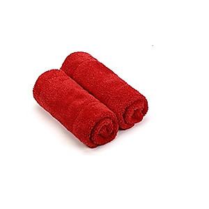 MAGTEX Cotton Salon Towels (24-Pack, Red,16x27 inches) - Soft Absorbent Quick Dry Gym-Salon-Spa Hand Towel (Red)