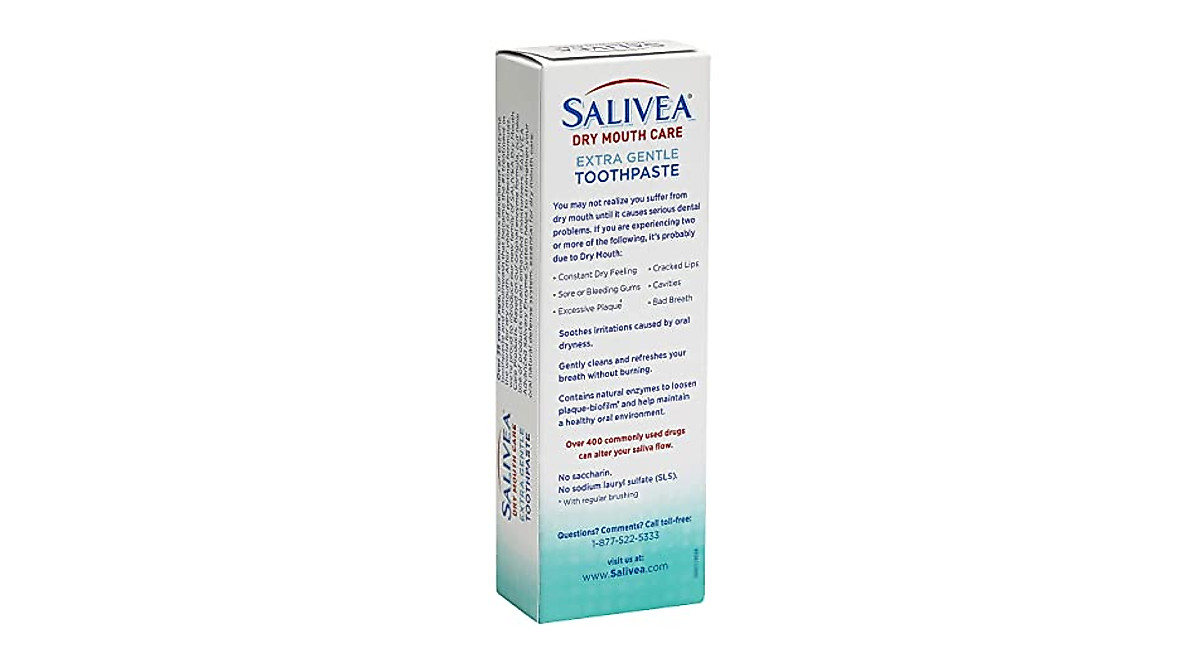 SALIVEA Dry Mouth Toothpaste - Gentle Relief with Natural Salivary Enzymes