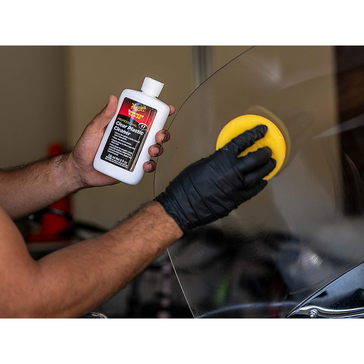 Meguiar's M1008 M10 Mirror Glaze Clear Plastic Polish - 8 Oz Bottle