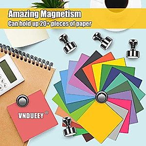 16Pcs Black Refrigerator Magnets Magnetic Push Pins, Fridge Magnets, Push Pin Magnet, Magnetic Thumb Tacks for Kitchen, Office, School, Whiteboard, Brushed Nickel