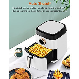 Air Fryer, Airfryer Oven Large Air Fryer 1700W 8-in-1 with Touch Screen Air Fryers Detachable Dishwasher Safe Nonstick Basket Freidora de Aire 36 Recipes BPA & PFOA Free 5.8 QT White Air Fryer