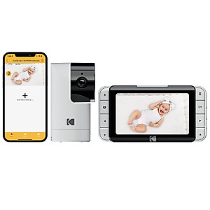 KODAK Cherish C525P Smart Video Baby Monitor, Video for Clear and Confident Check-Ins, User-Friendly Setup and Use and Battery-Life Lasting Through Naptimes or The Whole Night