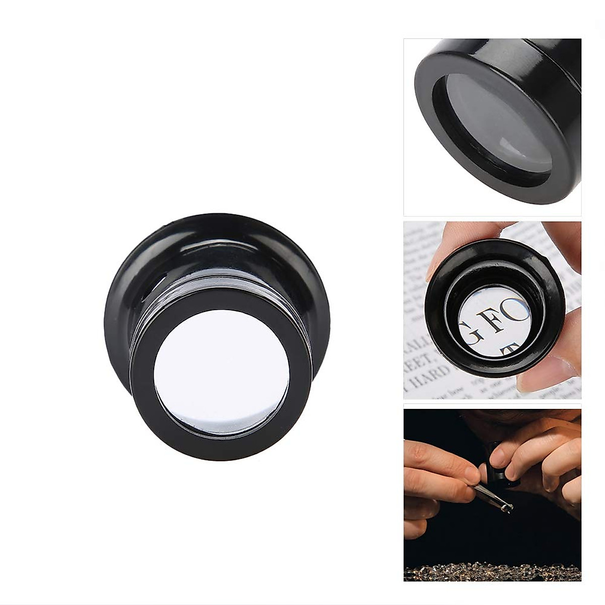 Jewelry Making Tools Portable Jewelry Loupe, Magnifying Glass, Portable Monocular Magnifier Watch Lens Reading Senior Low Vision Antique Models Jewelry Diamonds Gems Coins Stamps Rocks(5X)
