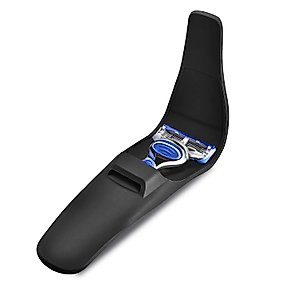 TeaiEei Razor Case for Travel Silicone Safety Waterproof for Gillette Parker Merkur Soft Shaver Case Carrying Cover Bag