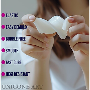 Unicone Art Liquid Silicone Mold Making Kit - 1:1 Ratio, Food Safe, Fast Cure Remeltable Silicone Rubber Mold Making Gift - Ideal for Resin Epoxy Casting, Plaster Casting, Candle Making 8.8lbs