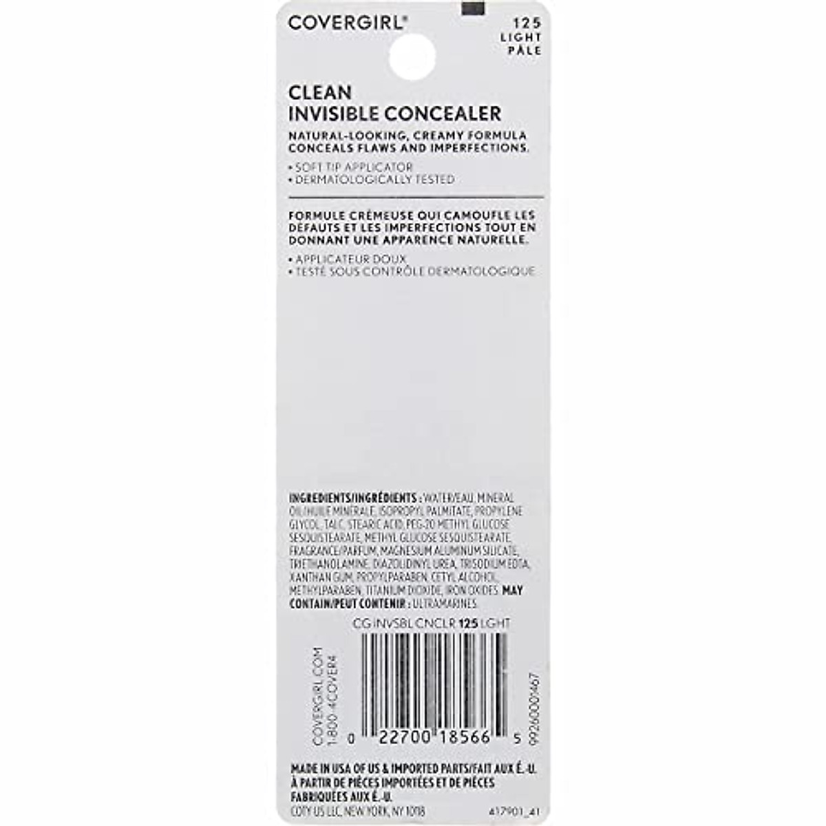 COVERGIRL Clean Invisible Lightweight Concealer Light.32 oz (packaging may vary)