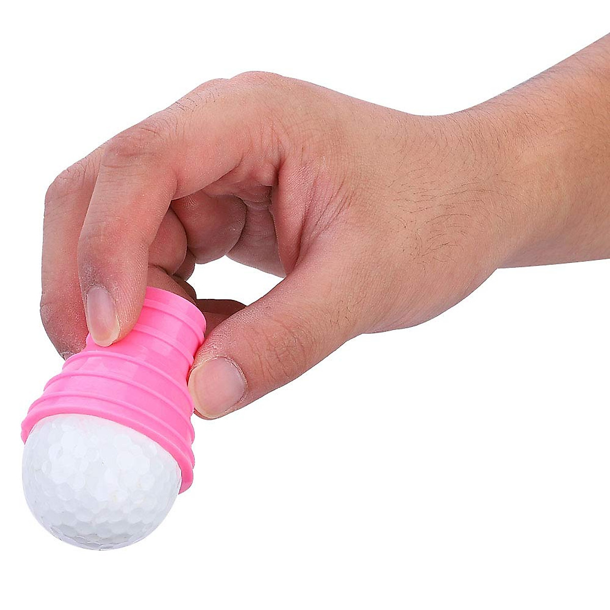 VGEBY Golf Ball Pick-up Suction Cup Grabber, Silicone Claw Putter Grip Finger Picker Golfer Training Accessory Putter Suction for Putter for Putter