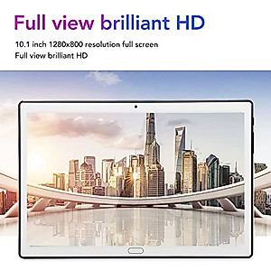 Pomya 10.1 Inch HD Tablet for Android 8.1, 3 Card Slot Dual SIM Dual Standby Tablet, 2GB RAM 32GB ROM IPS HD Tablet for Learning, Entertainment, Work (#1)