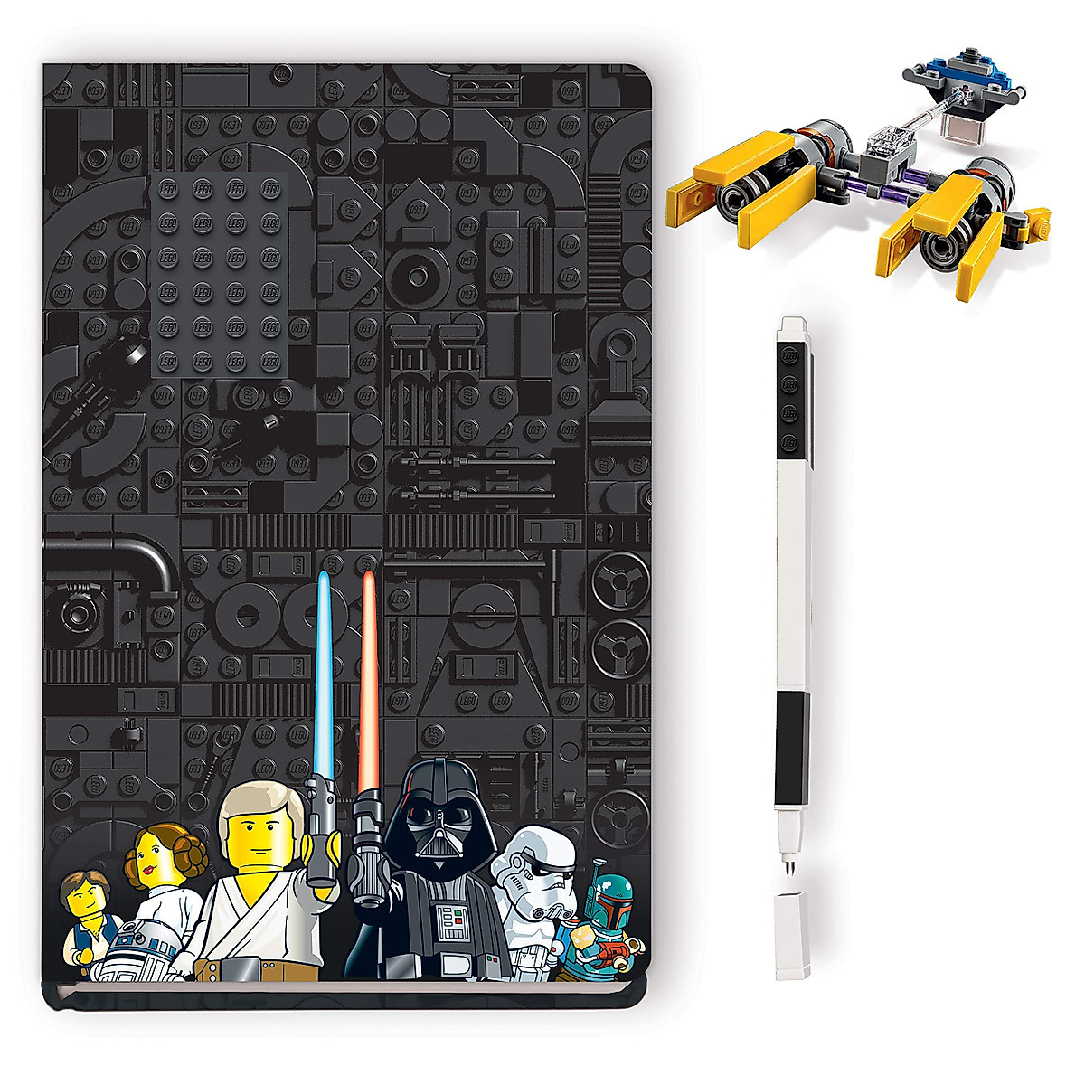 Santoki - Lego Star Wars Pod Racer Journal with Recruitment Set and Black Gel Pen