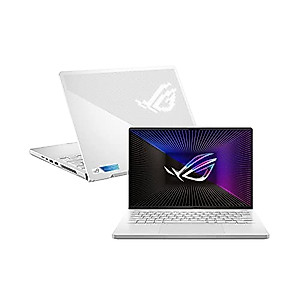 EXCaliberPC 2023 ASUS ROG Zephyrus G14 GA402XZ-CS94 Pro Extreme (AMD Ryzen 9 7940HS, 32GB RAM, 2TB NVMe SSD, RTX 4080 12GB, 14" QHD+ 165Hz, Windows 11) Anime Matrix Gaming Notebook - Moonlight White
