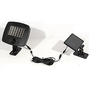 Penfly 30LEDs Solar Power Seperated Outdoor Sensor Human Body Induction PIR Night Light Security Lamp for Home Garden Porch Wall Mount Spotlight White Color