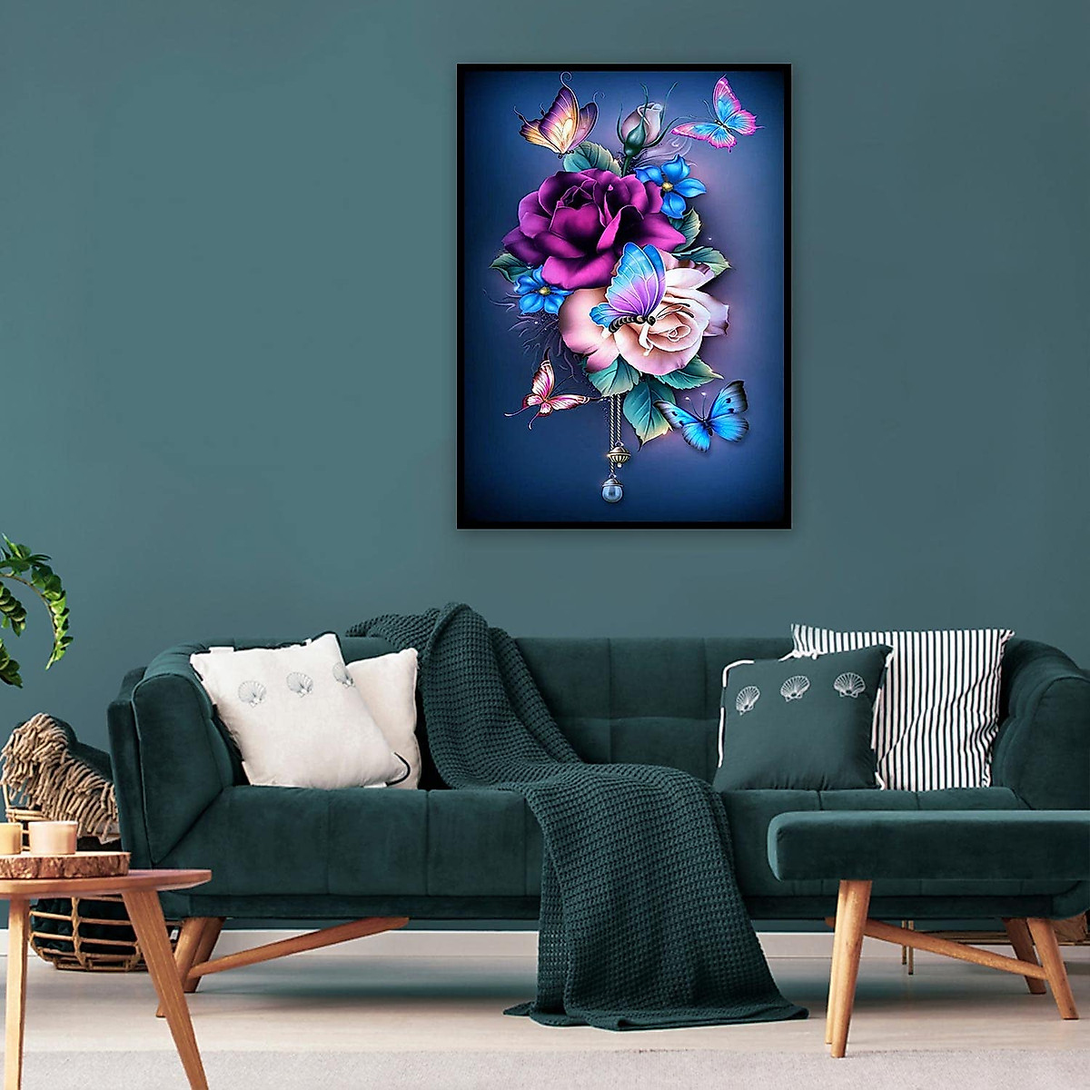 LWZAYS Cross Stitch Kits-Stamped Cross Stitch Kits for Beginners Adults 12x16inch Landscape Counted DIY Embroidery Needlepoint Kits Home Decor (YS13)