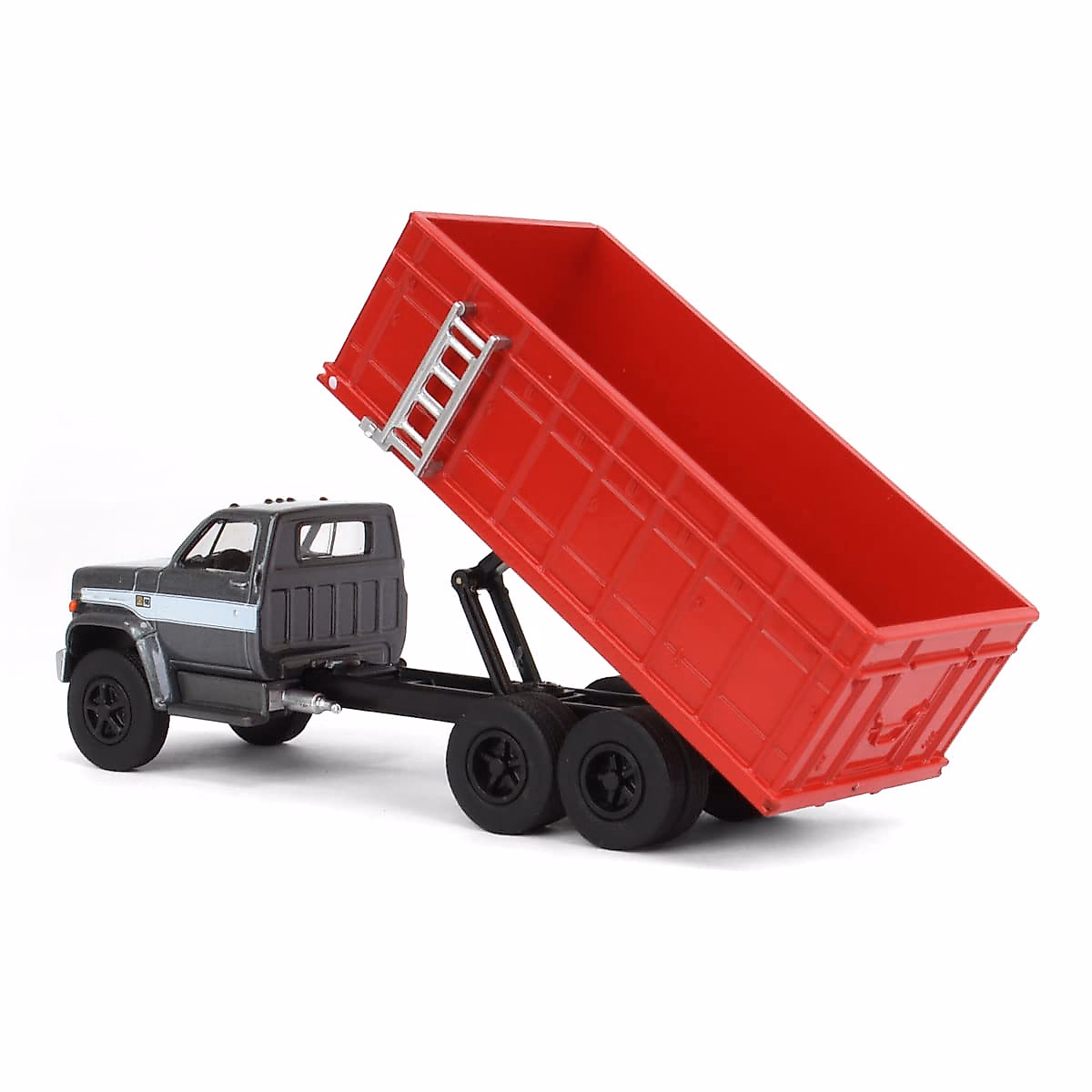 Greenlight 1/64 1983 C70 Tandem Grain Truck w/Gray Cab & Red Bed