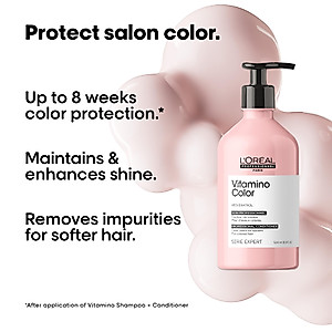L'Oreal Professionnel Vitamino Color Conditioner - Protects & Preserves Hair Color, Ehances Shine & Vibrancy and Moisturizes & Detangles